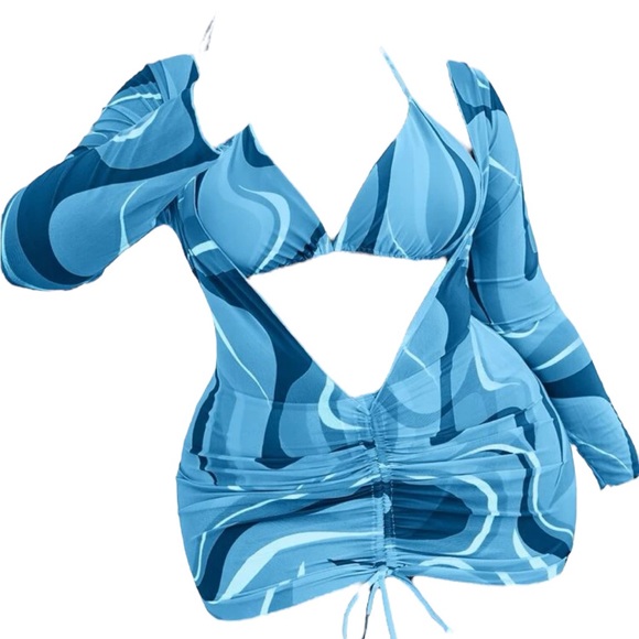 Swim | Vibrant Blue Plus Size Swimsuit | Poshmark